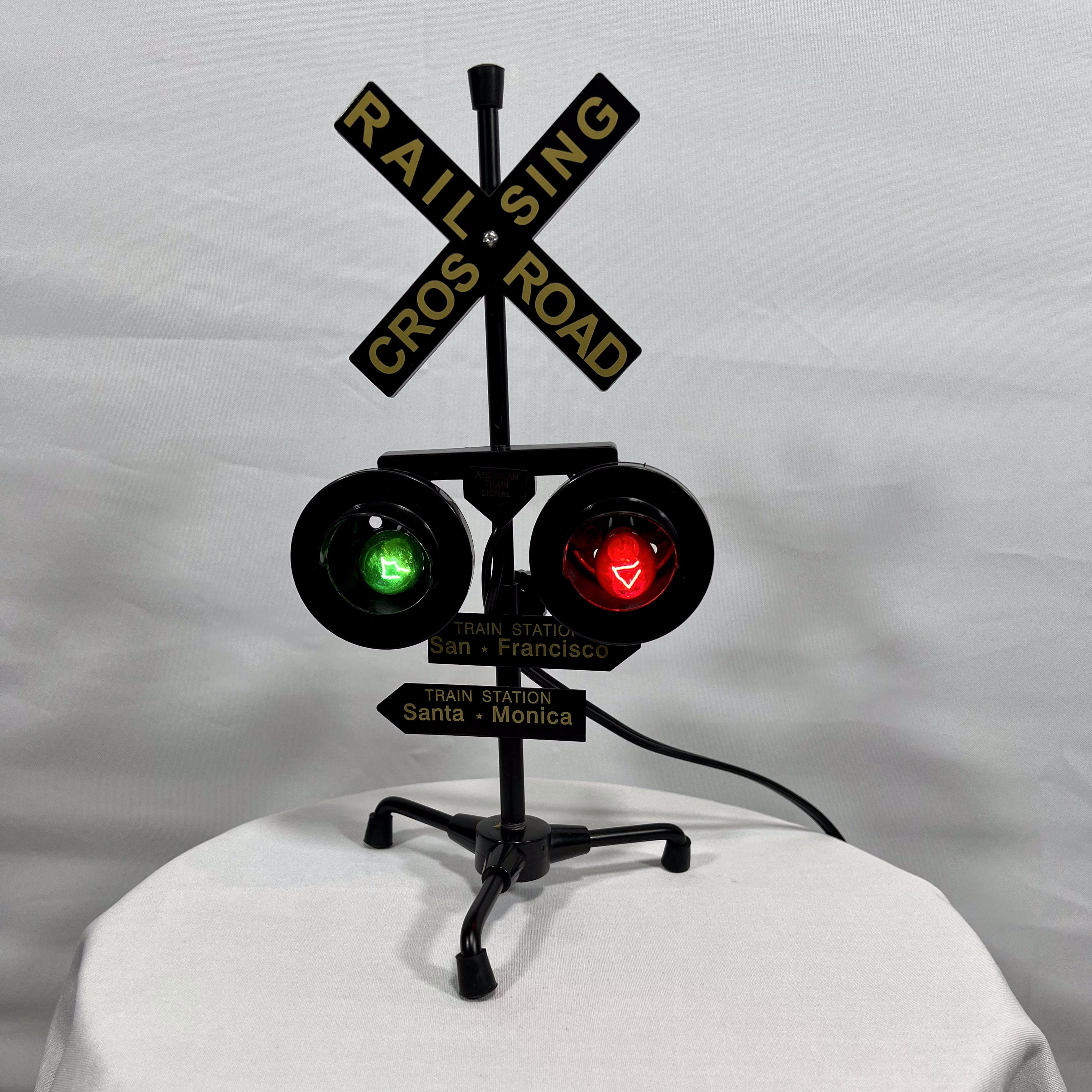 Kids' Train-Themed Railroad Crossing Lamp - Unique Night Light | TVRM ...