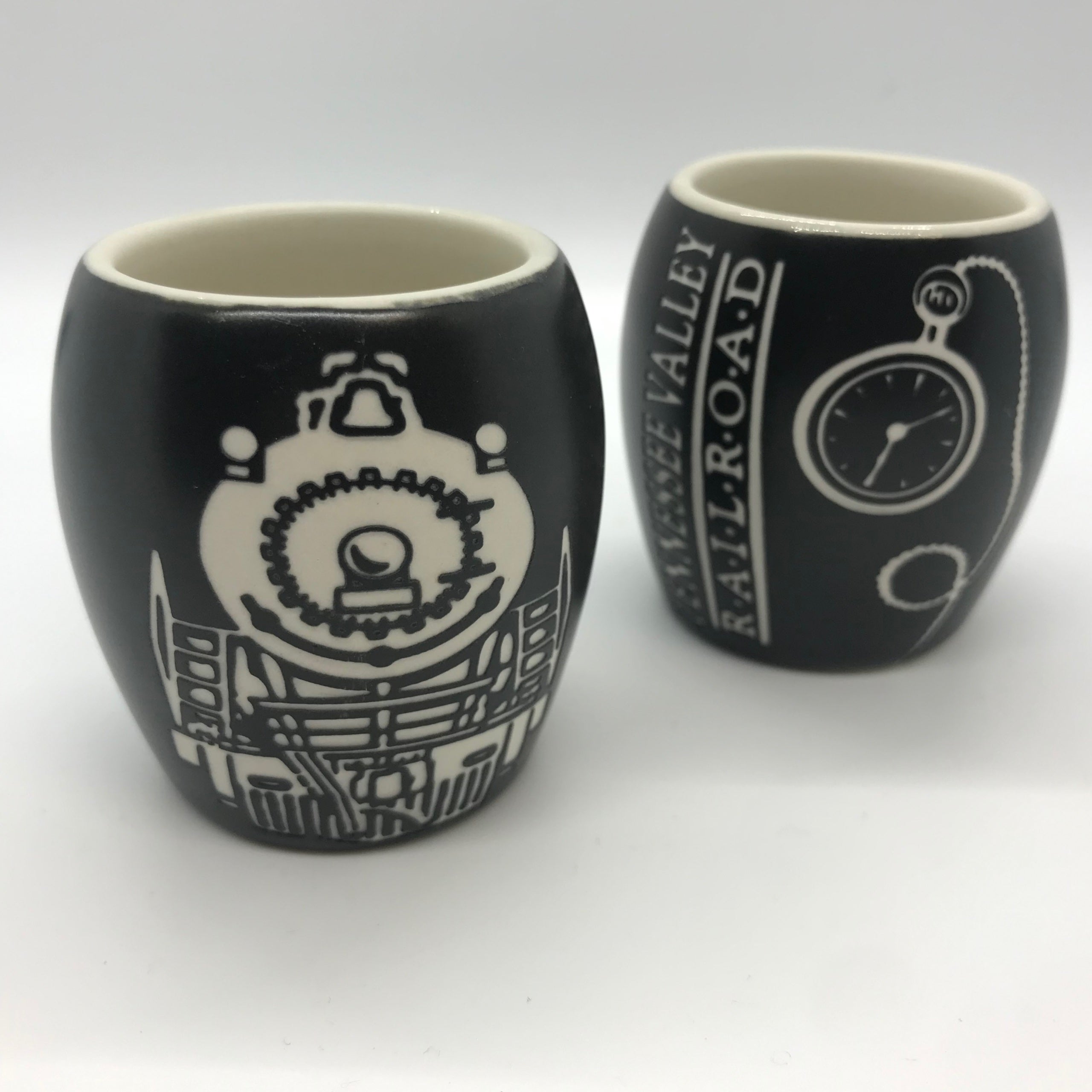 TVRM Barrel Shot Glass W/Watch & Engine | TVRM Gift Shop