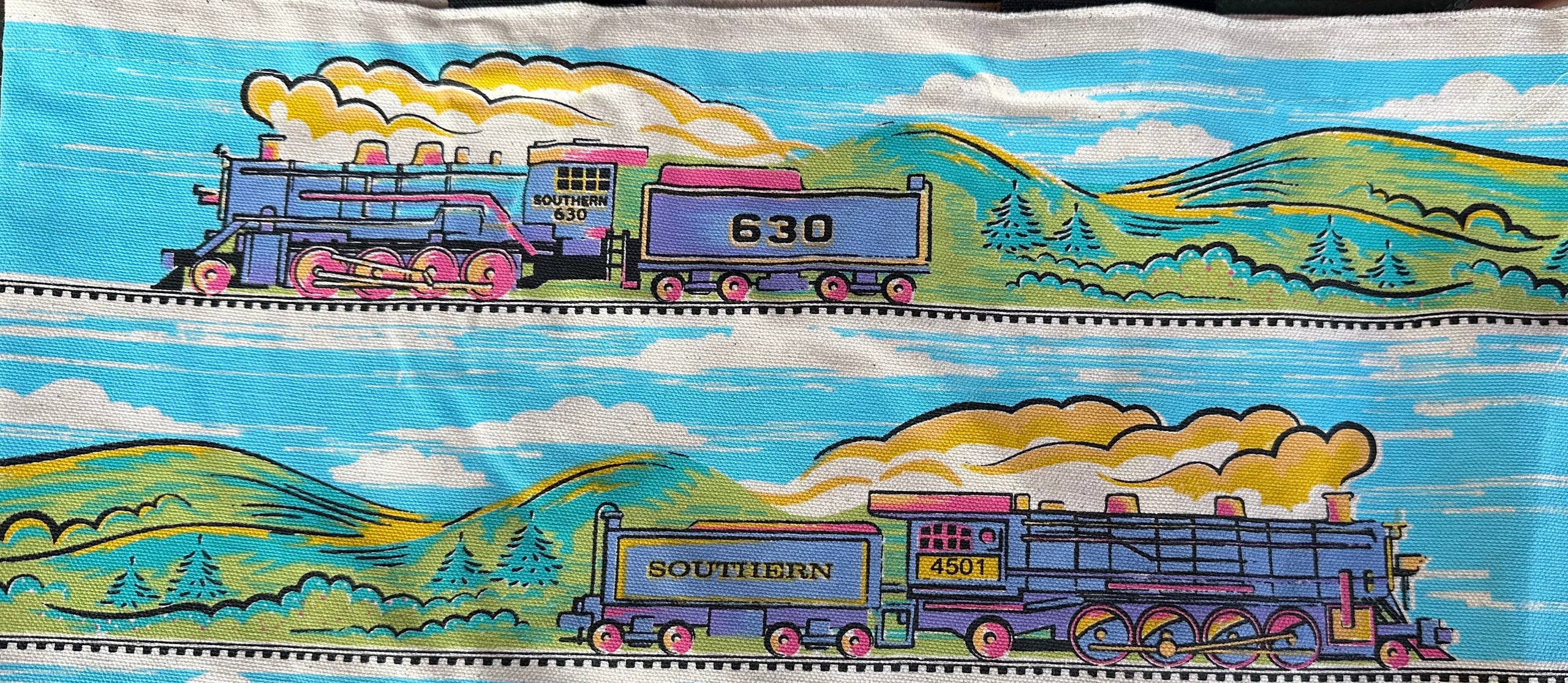 Southern Heritage Canvas Tote | Steam Engines 4501 & 630 Design | TVRM ...